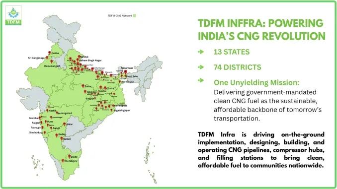 TDFM Inffrastructure Limited completes CNG infrastructure rollout ...